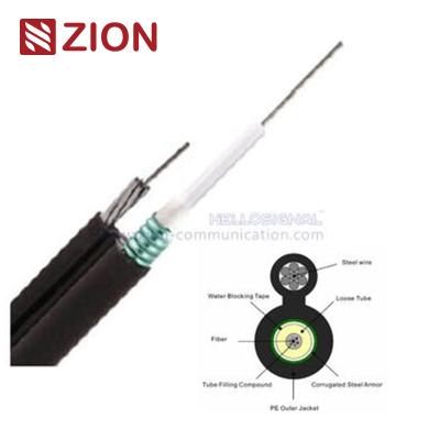 China PSP Armored Uni Tube Aerial Installation Fiber Optic Figure 8 GYXTC8S for sale