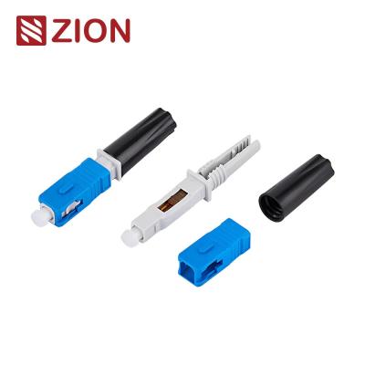 China ZCSC21-U50 SC UPC Conector rápido de fibra óptica de montaje rápido incrustado en venta