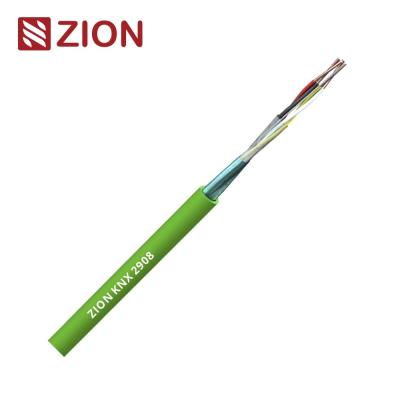 China KNX 2PR 0.8mm Bare Copper Cable PE Insulation Foil Shielded LSZH Sheath for sale
