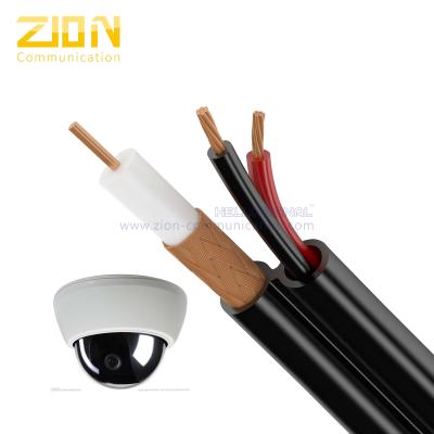 China RG59 / 18AWG / 2C Video Coaxial Cable / CCA Braid Siamese Cable For HDCVI , UL CE Listed for sale