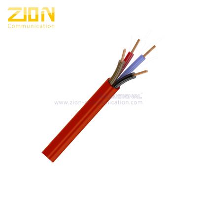 China Low Smoke PVC Jacket Fire Resistance Cable Unshielded 4 Core 0.75mm2 FRLS Level for sale