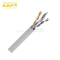 China Solid 0.50mm Copper Conductor Plenum PVC Jacket CPR Certified Cat5e Network LAN Cable for sale