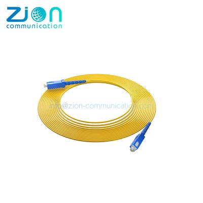 China SC To SC OS1/OS2 9/125μM Fiber Patch Cord LSZH Simplex 1M 2M 3M for sale