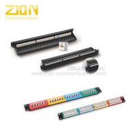 China 24/48 Ports Cat5e Compatible 1U Rackmount Patch Panel for Data Center Rack Mount for sale