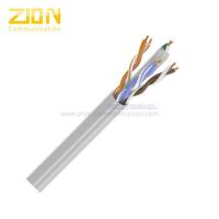 China U/UTP CAT6 Network Cable with FEP Insulation Plenum Jacket and Solid Bare Copper Conductor for sale