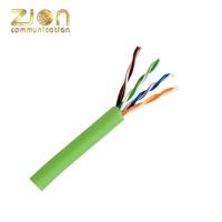 China U/UTP CAT5e Network Cable with Solid Bare Copper Conductor and Indoor PVC Jacket CPR Certified for sale