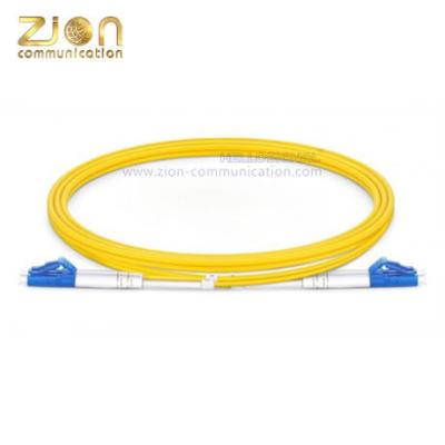 PVC Jacket LC UPC To LC UPC Duplex G.652.D Single Mode 2m Length