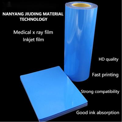China 210 Microns Blue X Ray Film Medical Inkjet Printing Film For Hospital for sale
