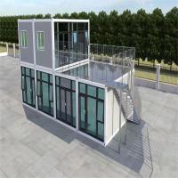 China Modular Double Glazed Fast Build Prefab Flat Pack Container House for Office Building for sale