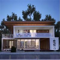 China Custom Sandwich Panel Container House 2 Bedroom Modular Homes for sale