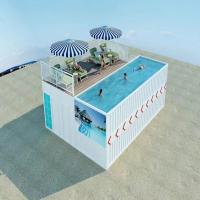 China Custom Sandwich Panel Container House 2 Bedroom Modular Homes for sale