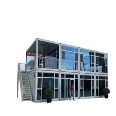 Cina Casa prefabbricata in contenitori in vetro in alluminio e acciaio a 2 piani in vendita