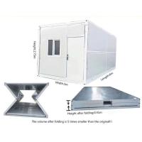 China Office Building Modern Modular 20 ft Movable Collapsible Foldable Container Folding House for sale