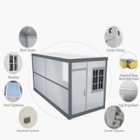 China 20ft Portable Foldable Prefab Fabricated Collapsible Container House for sale