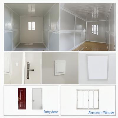Cina 20ft portabile pieghevole prefabbricato casa contenitore pieghevole in vendita