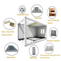China Customized Color Mini 20ft Container House for Office Workshop Warehouse Construction for sale