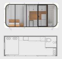 China Customized Color 40ft Modular Shipping Prefab Container Office with Customized Design for sale