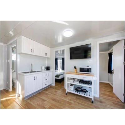 China Villa 2 Bedrooms Luxury Prefabricated Container House 20 40ft Expandable Container Homes for sale