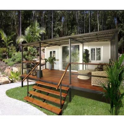 China Villa 2 Bedrooms Luxury Prefabricated Container House 20 40ft Expandable Container Homes for sale