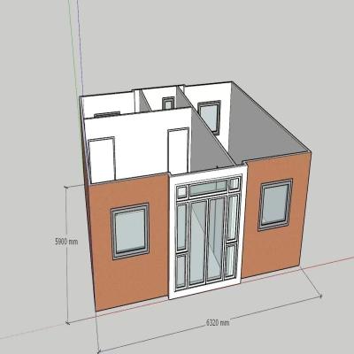 Cina Casa da contenitore espandibile da 20 piedi Modulare prefabbricata Mini Living Casa di espansione in vendita