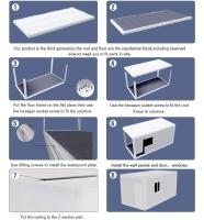 China Portable Restaurant Container Homes Foldable Prefab Kits for Modular Stackable Houses for sale