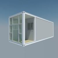 China Steel Structure 20ft Custom Size Mobile Cabins Flat Pack Container Modular House Shop for sale
