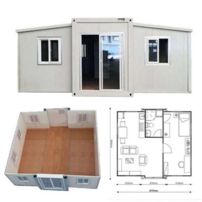 Cina Colore personalizzato 20ft o 40ft Prefabbrica Casa con contenitore pieghevole espandibile con 2 camere da letto in vendita