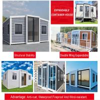 China Electro Galvanized Steel Structure Foldable Expandable Container House for Hotel for sale