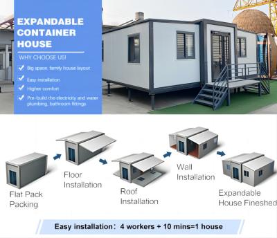 Cina Supporto tecnico online Casa container espandibile prefabbricata per abitazioni di lusso in vendita