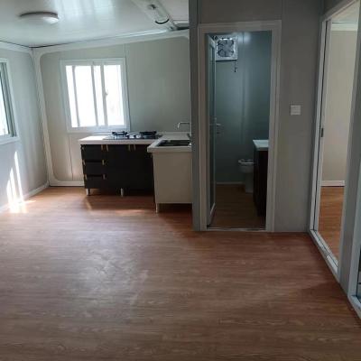 Cina Casa in container espandibile con 2 camere da letto e porta in acciaio in bianco o colore personalizzato in vendita