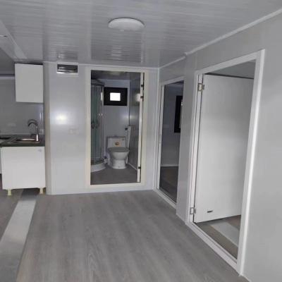 China Moderno estilo de design pré-fabricado casa de contêineres de vida para solução pop up expansível à venda