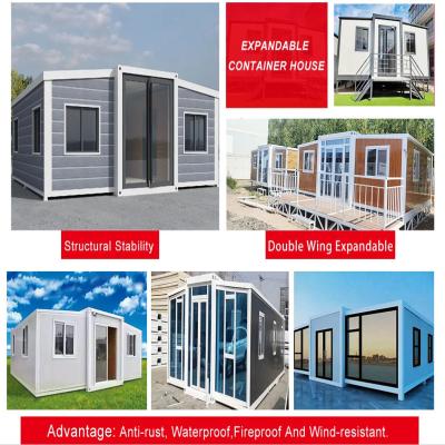 China Moderno estilo de design pré-fabricado casa de contêineres de vida para solução pop up expansível à venda