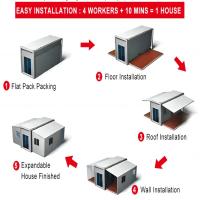 China Online Technical Support Prefabricated Expandable Container House with Two Bedrooms for sale