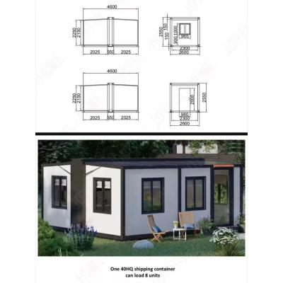 中国 拡張可能なコンテナホーム モジュール型折り畳み屋 ヴィラとオンライン技術サポート 販売のため
