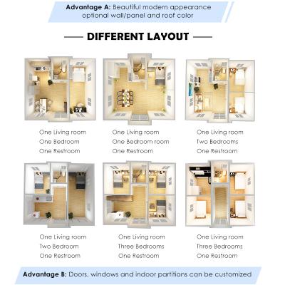 Cina Moderno design mobili espandibili Container per spedizioni Casa a telaio Villa di lusso prefabbricata in vendita