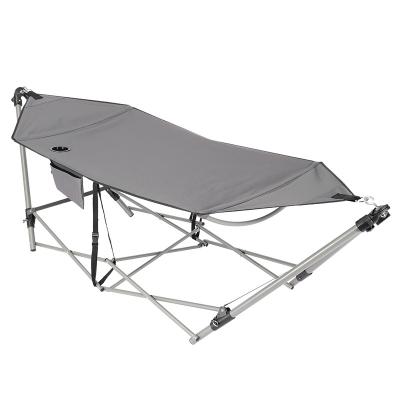 Cina Durable Goods Camping Hang Hammock Stand Portable Folding Traditional Blue Camping Cradle in vendita