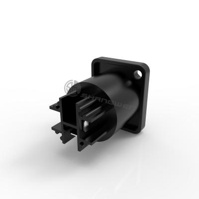 Cina Ip65 3 pin Femminile connettore di alimentazione impermeabile nero uscita Powercon esterno in vendita