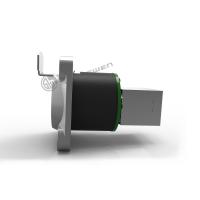 China RJ45 Panel Mount Ethernet Chassis Connector Custom 8 Pin Plug Socket for sale