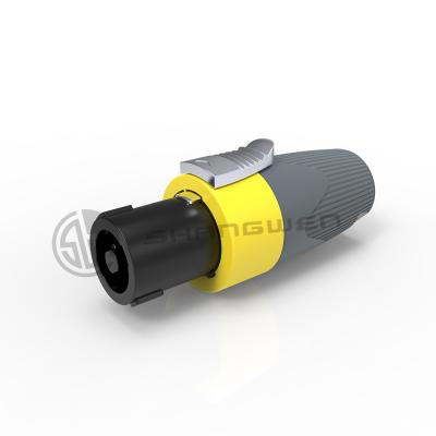 China Audio Signal Loudspeaker Connector Female Plug 4 Pin Plastic Connector for sale