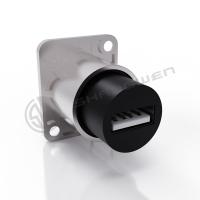 China Ip65 Waterproof Panel Mount Connector 4 Pin Audio Video Connector For Data Cable for sale