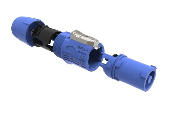 IP44 connettore di alimentazione circolare interno con presa maschile Powercon elettrico