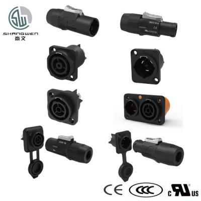 China Conector de conexión masculino de conector 3Pin 250V para accesorios electrónicos industriales en venta