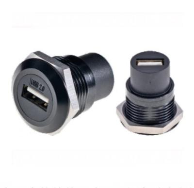 China Conector de dados redondo de liga de zinco USB 2.0 para solução de transferência de dados de áudio à prova de poeira à venda