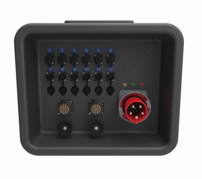 China Professionele stage lichtverdelingsbox 12 kanalen met 19 pin Socapex Te koop