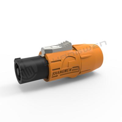 China IP65 Triple Core Male Connector Outdoor LED Display Powerkon Industrial Aviation Plug Socket Waterdicht Power Input Port Te koop