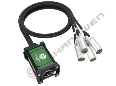 China 4-Kanaals 3-pins XLR Audio Snake Kabel Podium Opname Studio Vrouwelijk Mannelijk Netwerk Signaal Extender Multi-Kanaals XLR RJ45 Ethercon Te koop