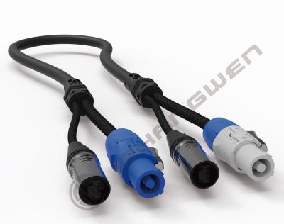 Китай Комбинированный кабель XLR Female и Male Powercon, кабель питания и 3-контактный DMX SJT, сигнальный кабель 2 в 1, вход и выход, гибридный кабель питания продается