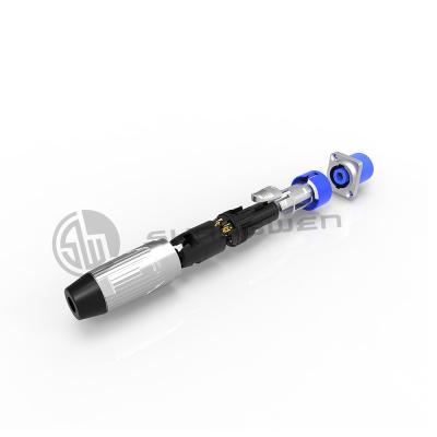 Cina Cassa in metallo all'ingrosso 4 pin altoparlante plug waterproof Speakon connettore femminile in vendita
