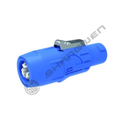 China Industrial Loudspeaker Connector D Shape 4 Pin Waterproof Connector Female Plug 4-Pole Female Speakon Cable Connector for Loudspeaker for sale