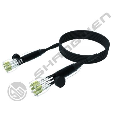 China Networking Portable Fiber Optic Cable Reel with SC/LC/FC Connector and 4/6/8 Cores Multimode OM2/OM3/OM4 Cable Drum for sale